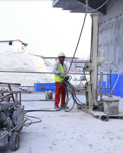 Earthing drilling by using drilling RIG - DiaPRODiaPRO