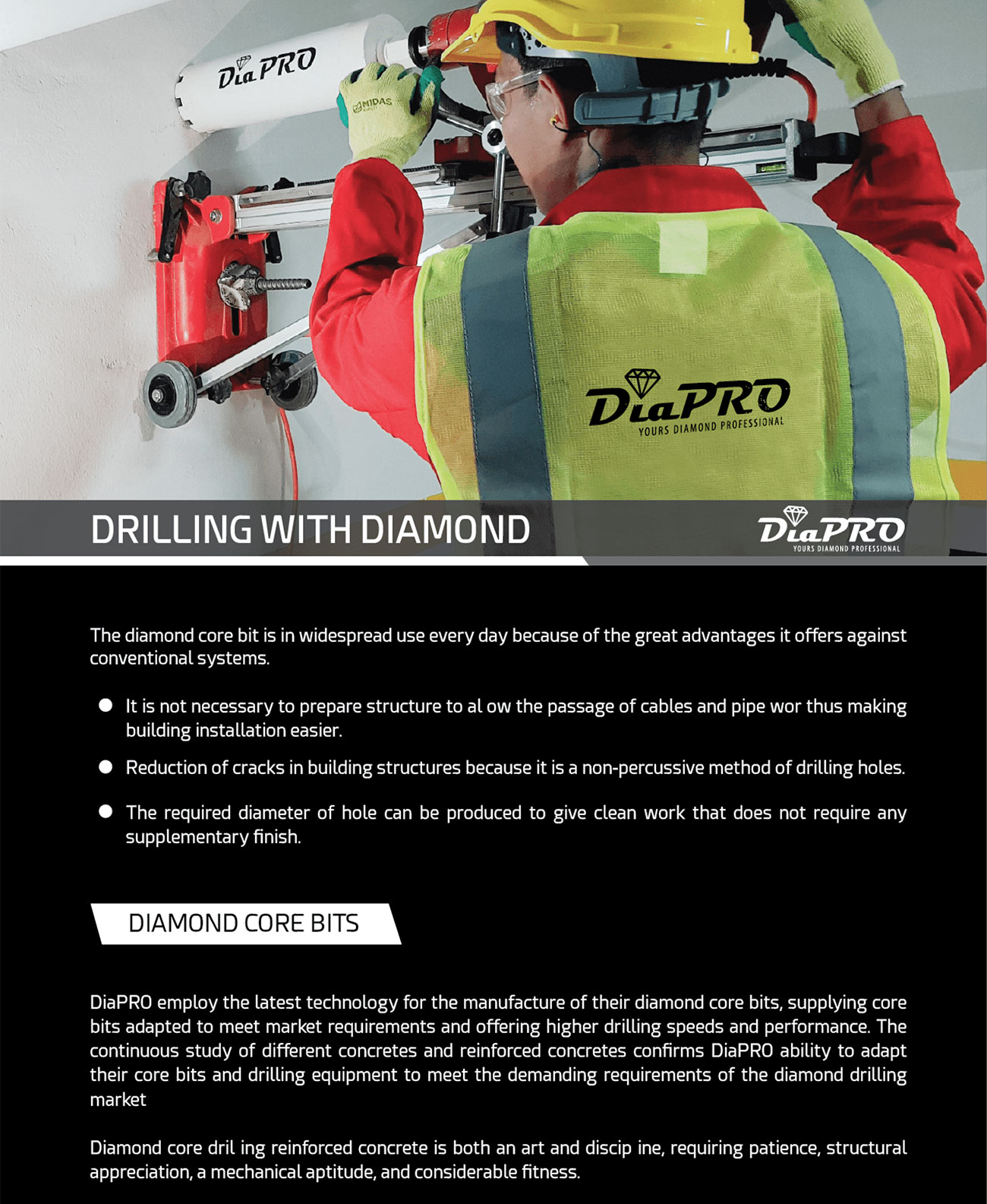 Drilling With Diamond | DiaPRO